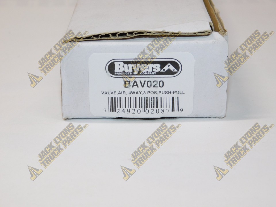 BAV020 New Buyers Products 4-Way, 3-Position Air Valve | eBay
