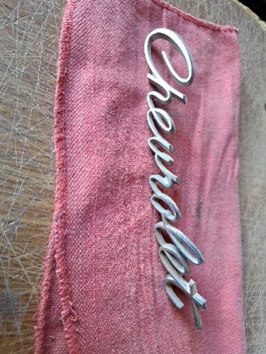 67 CHEVROLET SCRIPT BOOT BADGE CHEVY BELAIR IMPALA EMBLEM TRUNK | eBay