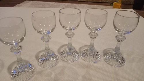 Set of FIVE The Ritz by Mikasa Crystal 5-3/4" Cordial Glasses (1A) | eBay