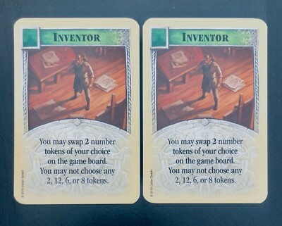 Catan Expansion Cities & Knights | Inventor Science Card x2 | Game ...