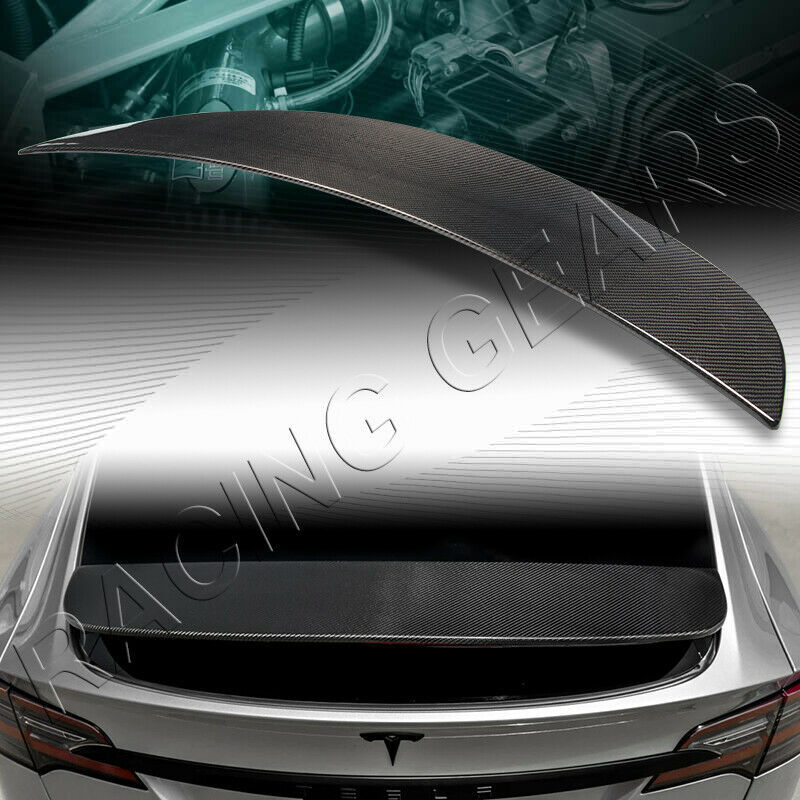 FIT 2016-2022 TESLA MODEL X OE-STYLE REAL CARBON FIBER REAR TRUNK ...