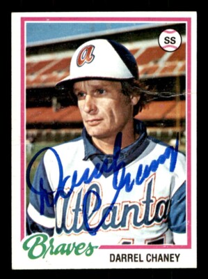 1978 Topps Baseball #443 Darrel Chaney Signed Autograph (no COA) *e1 ...