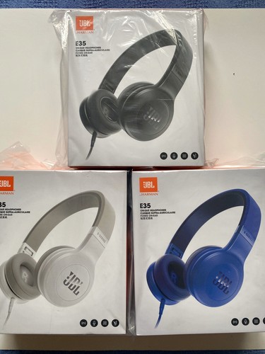 JBL E35 On Ear Signature Headphones With Mic Black,Blue,White New Box | eBay