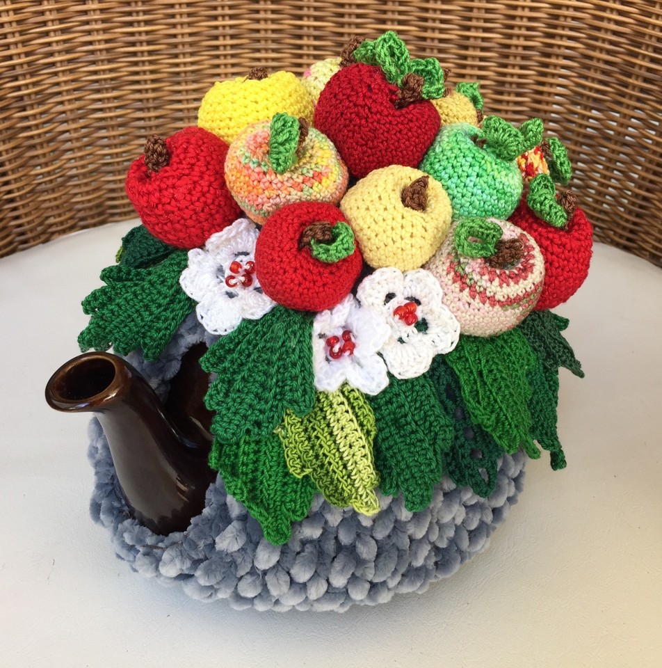 NEW Handmade Tea Cozy Apple Paradise For Up To 6 Cups From Ukrainian ...