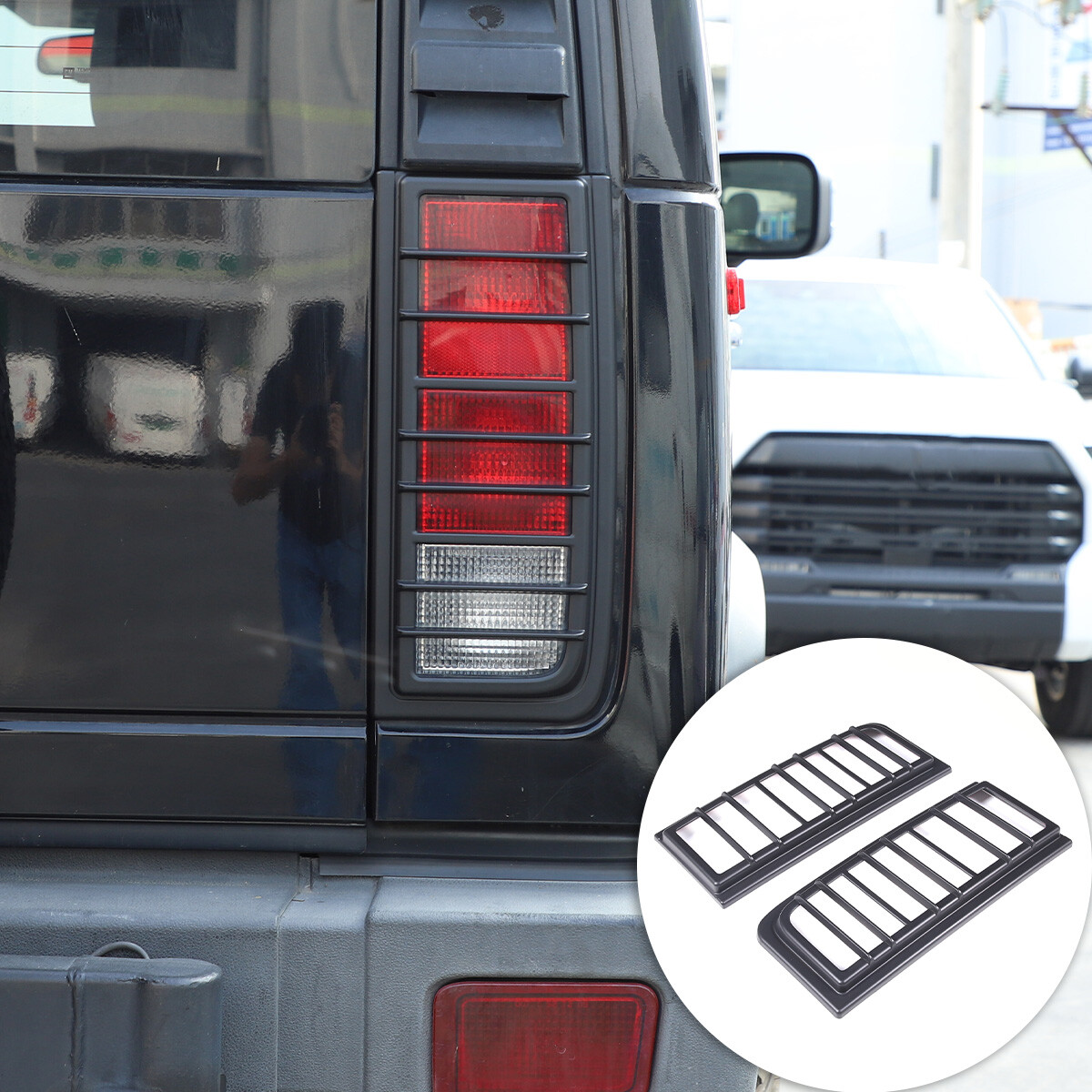 For Hummer H2 SUV 2003-09 Car Tail Light Guard Cover Matte Black ...