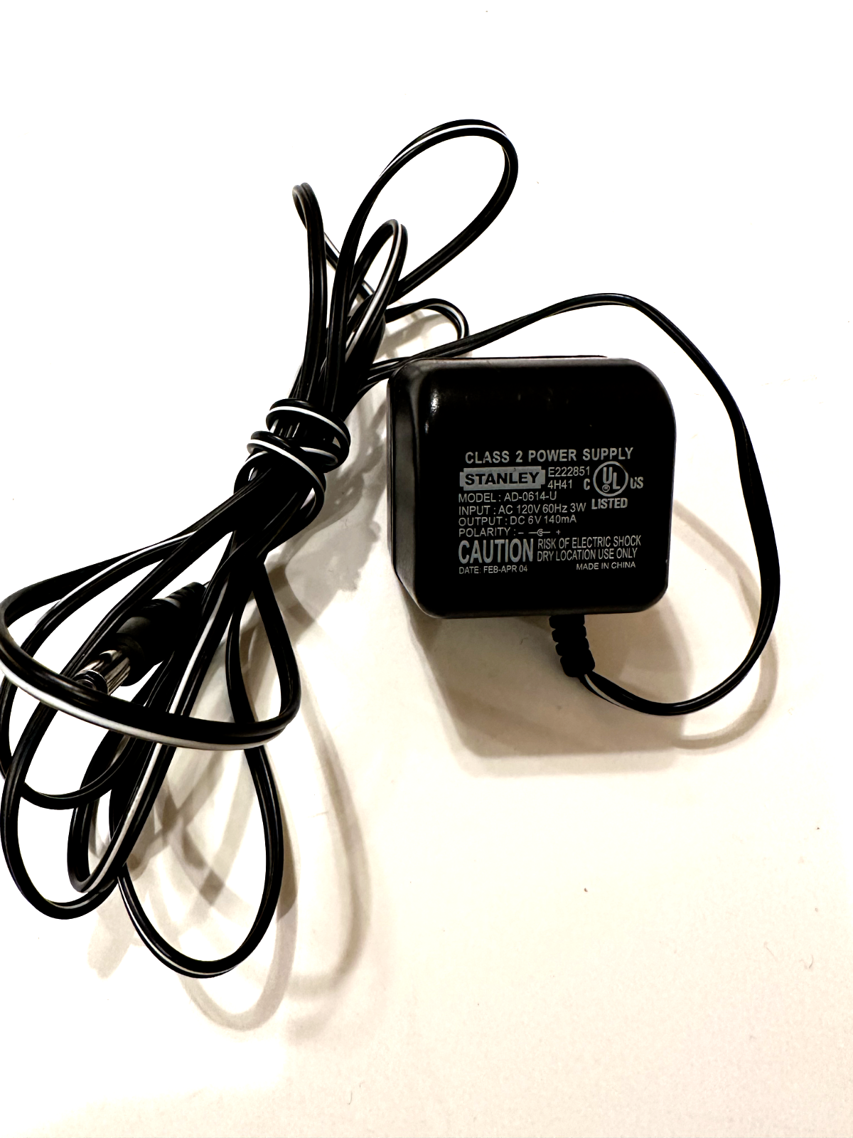 Genuine AD-0614-U For Stanley Power Supply Adapter 6VDC 140mA | eBay