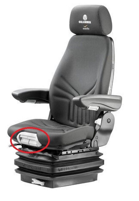 Grammer MSG85 MSG95 S722 Actimo Seat Base & Back Cushion PVC Excavator ...
