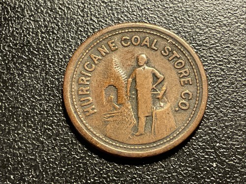 Coal Scrip, Hurricane Coal Co, Energy , Illinois Good For Trade Tokens ...