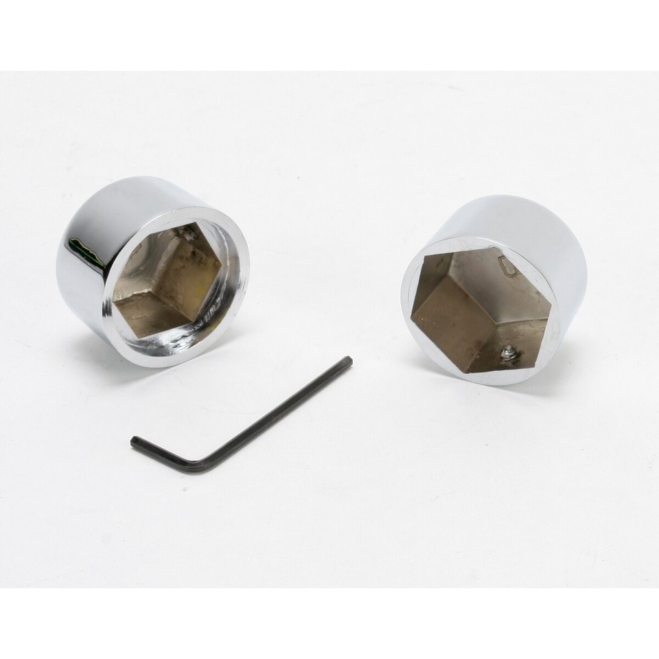 Drag Specialties Rear Chrome Axle Caps - DS-222885 | eBay
