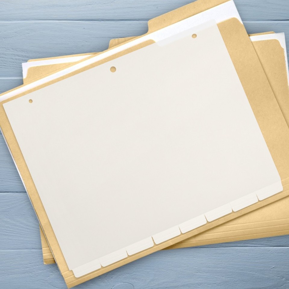 Separator Page Binder Divider Tabs Paper Dividers for Looseleaf Loose ...