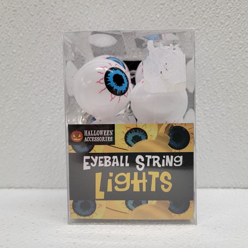 Halloween Eyeball Battery String Lights - 10 Lights New! | eBay