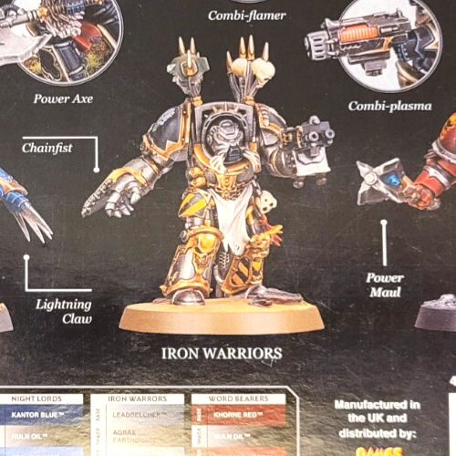 Chaos Terminator w/ Chainfist Sword Axe Warhammer 40K Space Marines ...