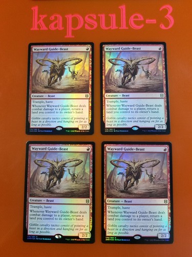 4x Wayward Guide-Beast | FOIL | Zendikar Rising | MTG Magic Cards | eBay