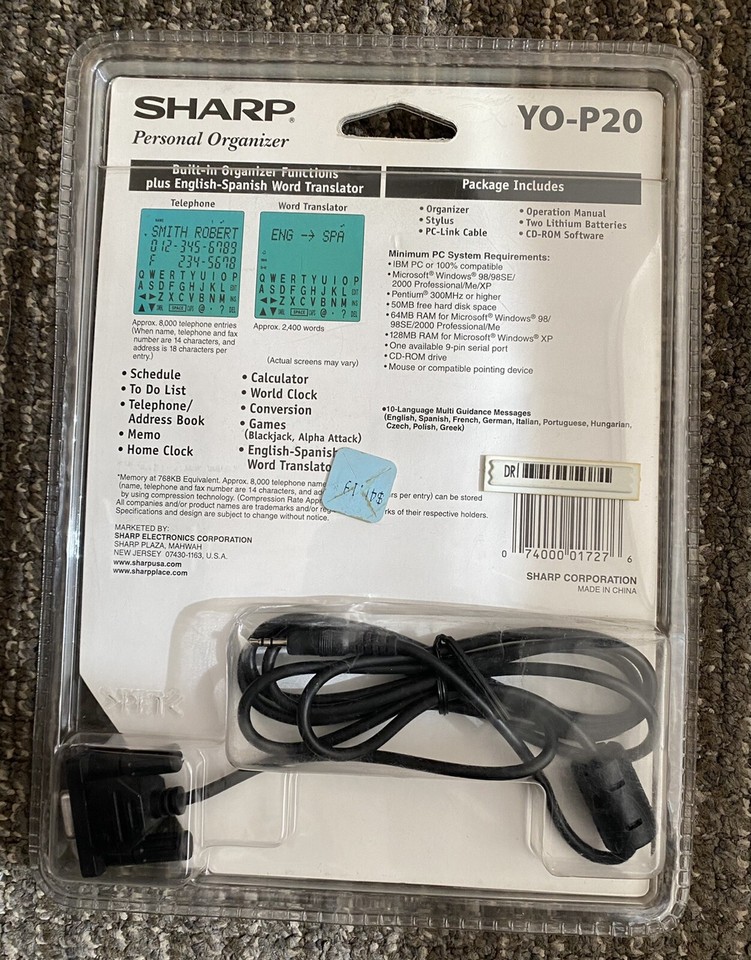 Sharp YO-P20 Personal Organizer | eBay