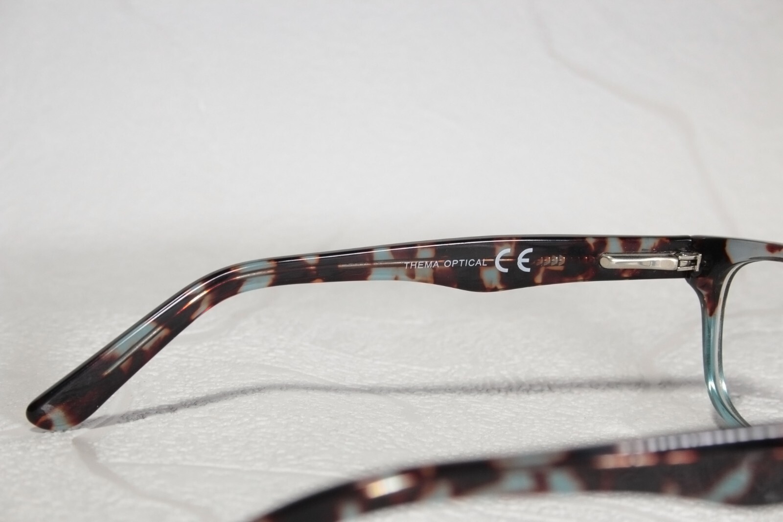New THEMA Brown Marble and Clear Blue Glasses Eyeglass Frames, Ok For ...