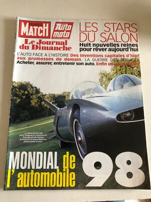 MONDIAL DE L'AUTO 1998 (Fascicule couleurs PARIS MATCH de 1998 de 32 ...