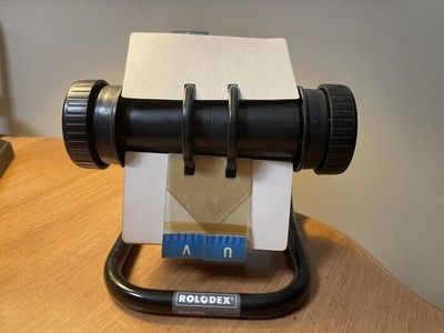 Vintage ROLODEX Rotary Card File Model 5024X W/ A-Z Dividers Open Model ...
