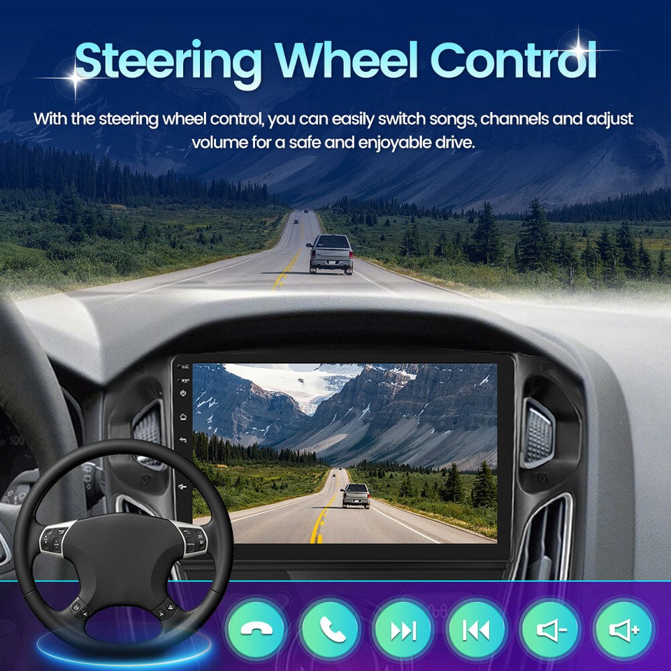 Android 15 Auto Apple Carplay Car Stereo Radio For Ford Focus 2012-2018 ...