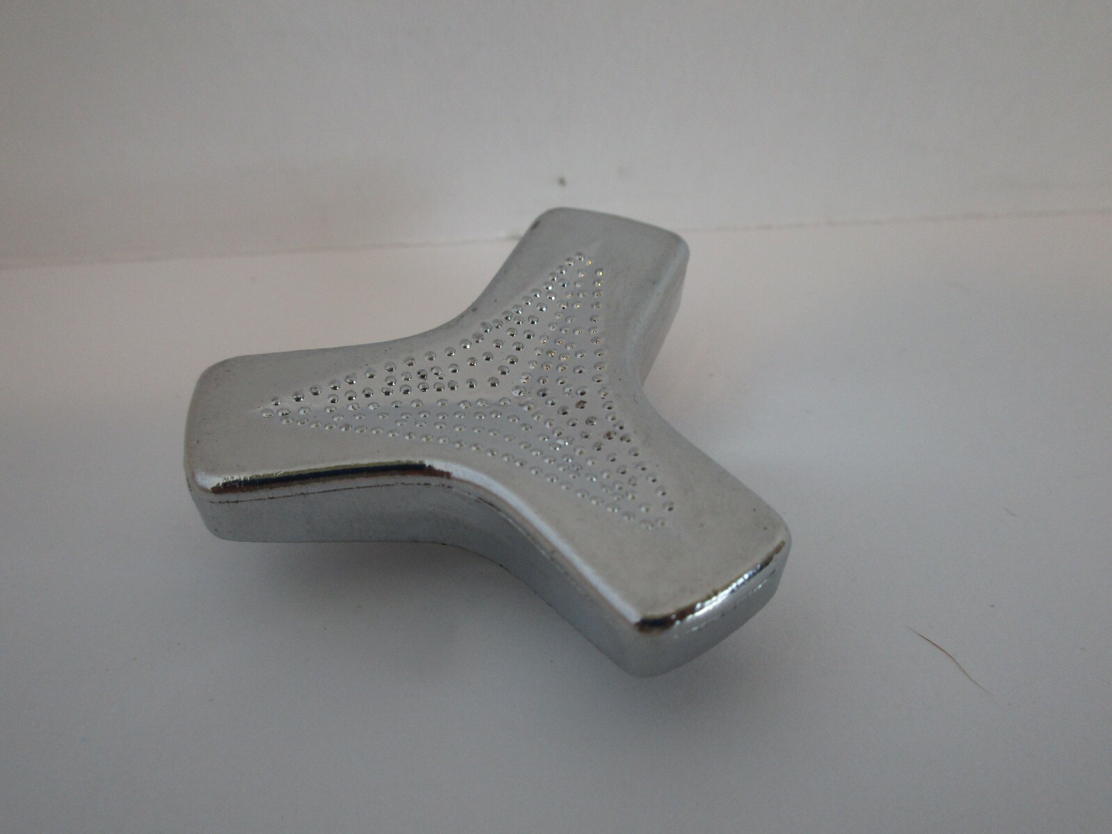 CHROME TRI BAR AIR CLEANER WING NUT 1/4-20 FITS CHEVY FORD MOPAR #2179 ...