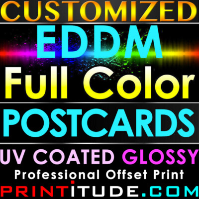 5000 PERSONALIZED CUSTOM PRINT 4X11 EDDM POSTCARDS FULL COLOR GLOSS FOR ...