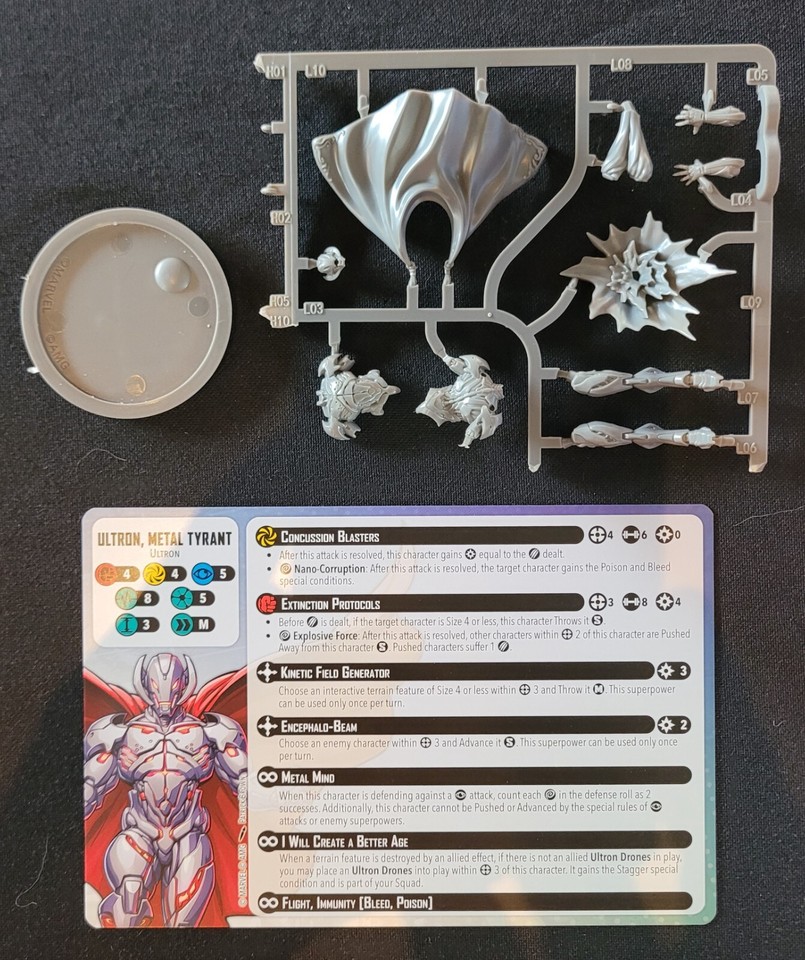 Marvel Crisis Protocol Ultron + Robots, Rules Cards from Earth's ...