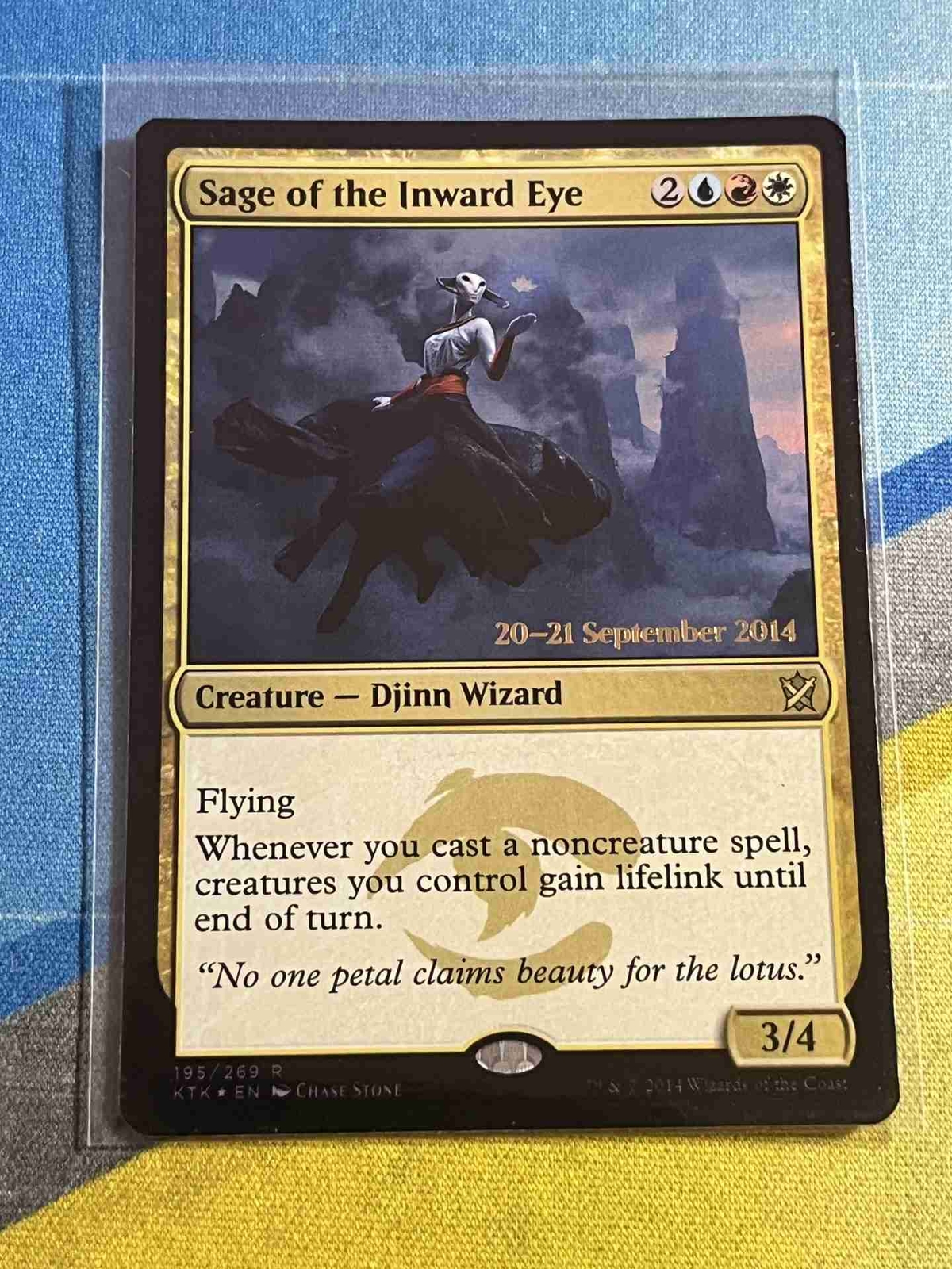 Magic the Gathering MTG Khans of Tarkir Prerelease SAGE OF THE INWARD ...