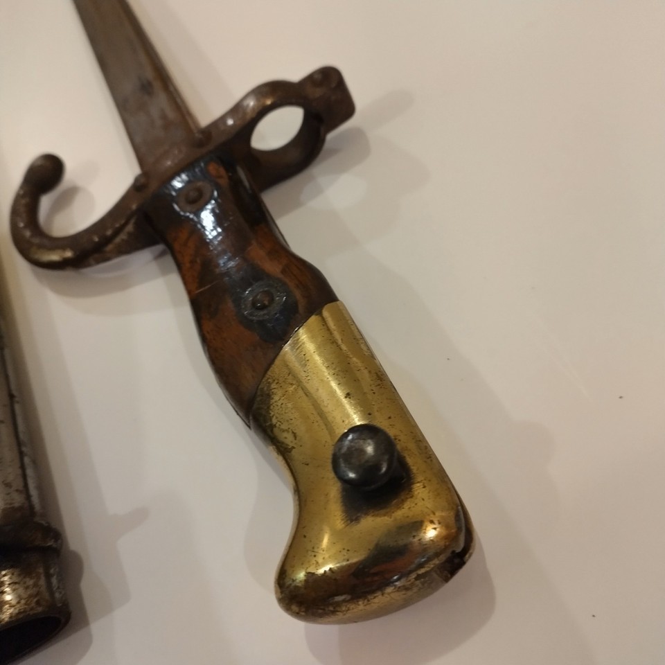 1800s bayonet, RARE, GLOBALLY BANNED -TRIANGULAR BLADE CAUSES ...