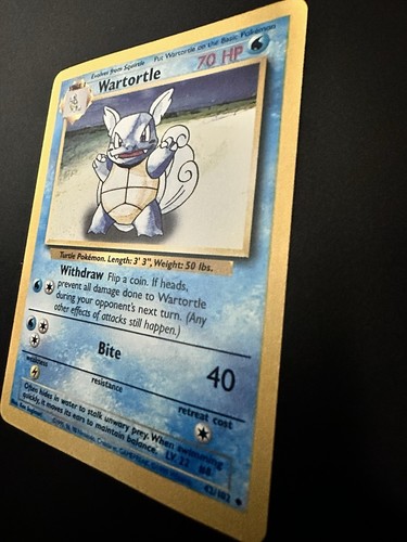 Wartortle 42/102 Base Set Unlimited WOTC Vintage Pokemon Card | eBay