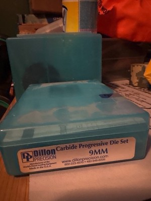 Dillon Precision Progressive Die Set; FACTORY SEALED CARBIDE; 9mm ...