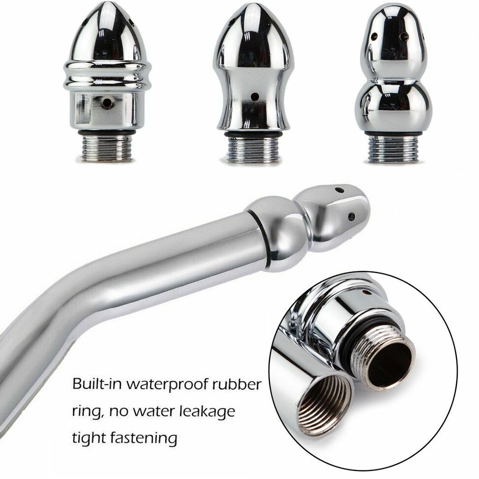 Metal Shower Cleansing Kit Vaginal Anal Enema Colon Douche Enema System ...