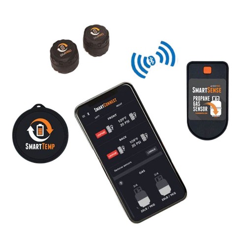 BMPRO SmartConnect - App Based Sensor Kit (2xTyre, 1xGas, 1xTemp 4x4 ...