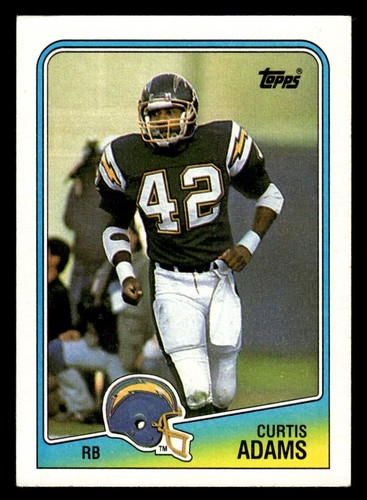 1988 Topps #206 Curtis Adams Rookie Card San Diego Chargers | eBay