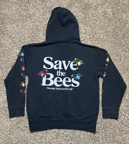 Golf Wang Tyler The Creator Flower Boy Save the Bees Hoodie Size Small Black | eBay