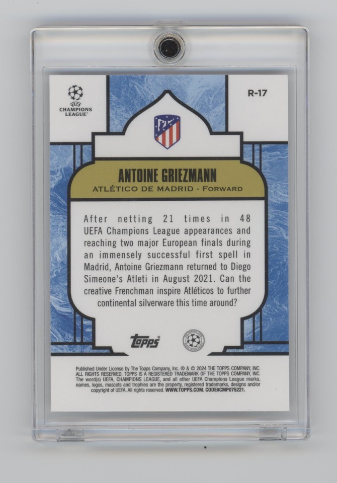 2023-24 Topps Merlin Soccer Antoine Griezmann #R-17 Renaissance Case ...