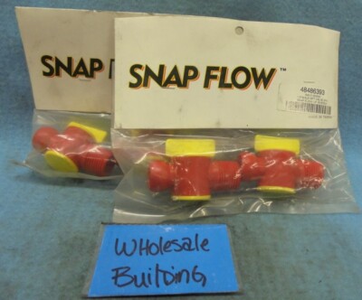 SNAP FLOW 48486393 COOLANT HOSE VALVE, 1/2"HOSE ID, 1/2" MALE NPT, 4 ...