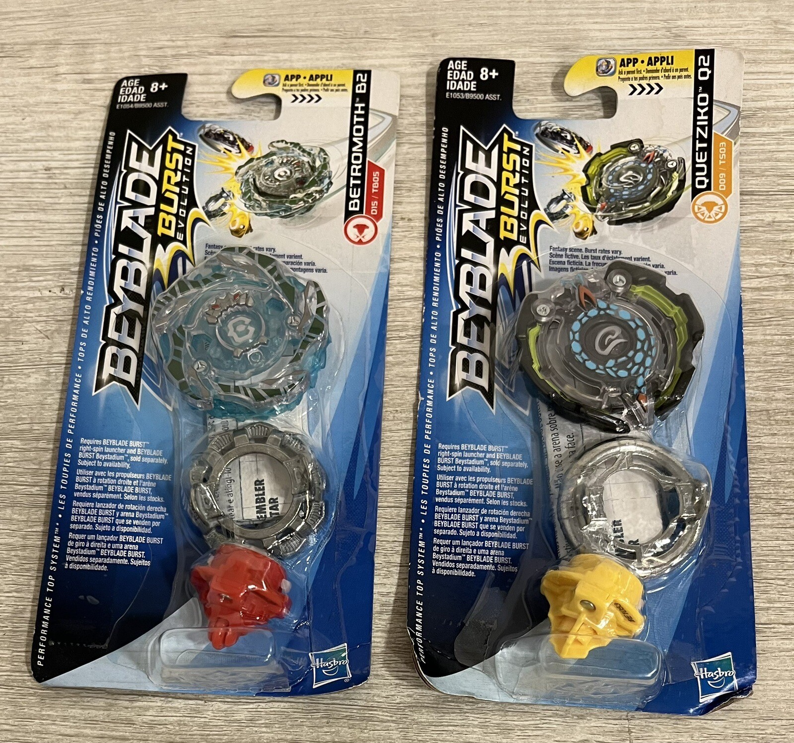 Lot of 2 Beyblade Burst Evolution Betromoth & Quetziko NIB 4B | eBay