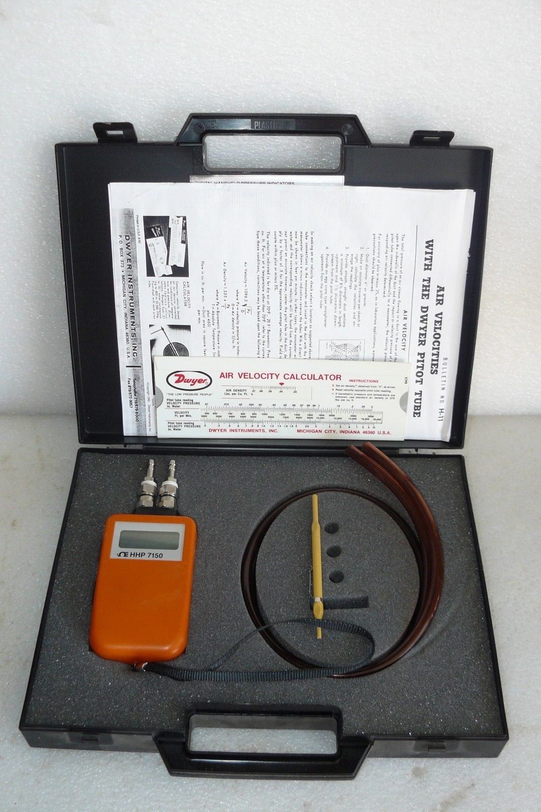 OMEGA ENGINEERING HHP 7150 HANDHELD METER W/ PITOT TUBE | eBay