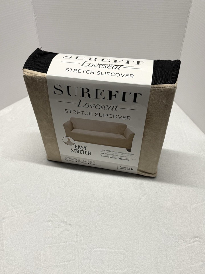Surefit Loveseat Stretch Slipcover/Stretch Suede 1 Piece Set Color ...