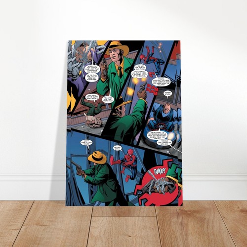 Spider-Man Comic Strip Action Scene Poster Print | eBay Australia