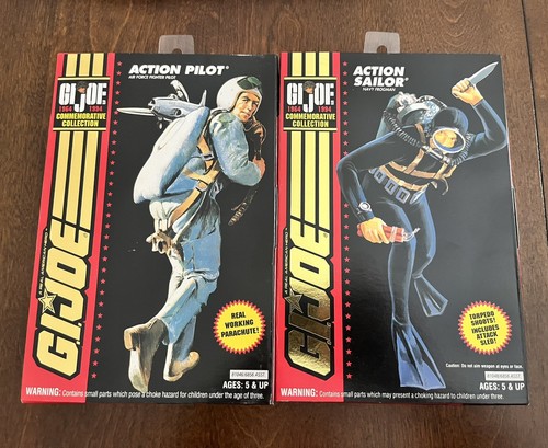 GI Joe 1993 Action Sailor Navy Frogman & Pilot Commemorative Collection ...