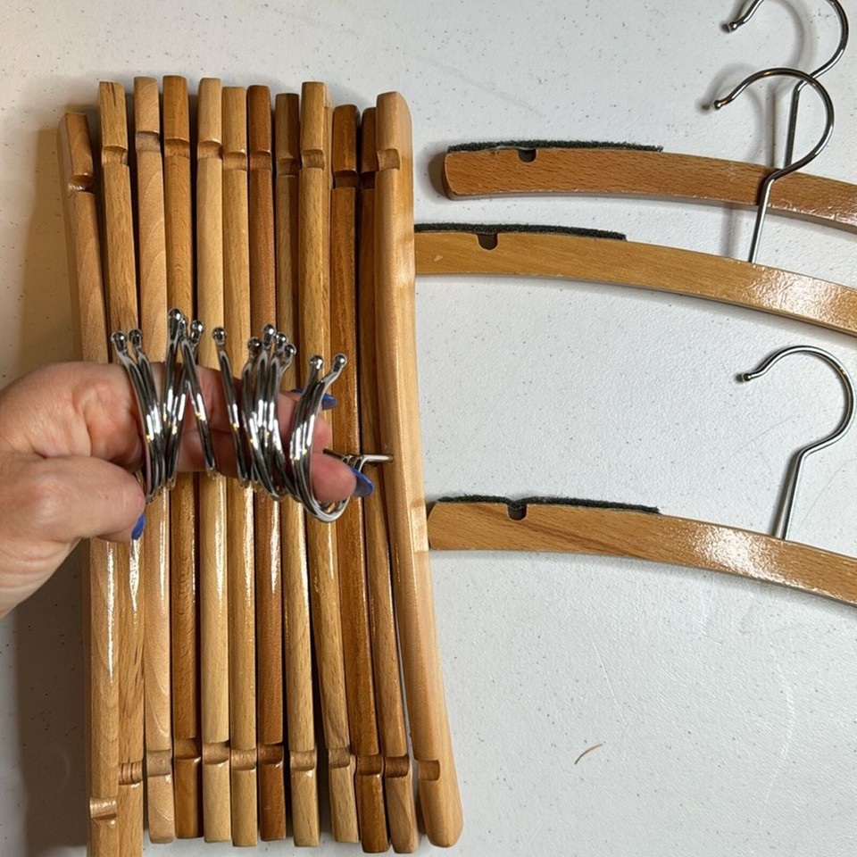 Children's Wooden Shirt Hangers 12” Matilda Jane Clothing Boutique, Qty ...