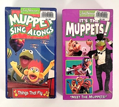 Jim Henson Muppets Sing Along Things That Fly & Meet The Muppets VHS ...