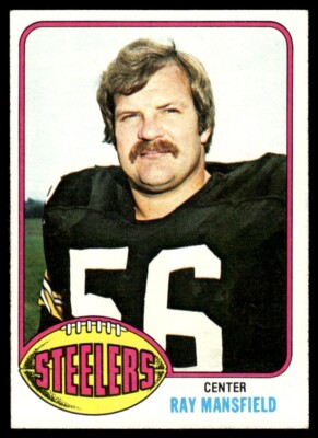 1976 Topps Football Card Ray Mansfield Pittsburgh Steelers #301 EX-MT+ ...