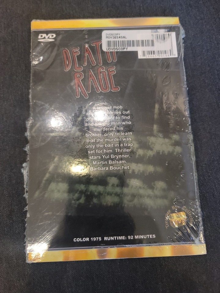 Death Rage NEW DVD Paper Sleeve Brand New | eBay