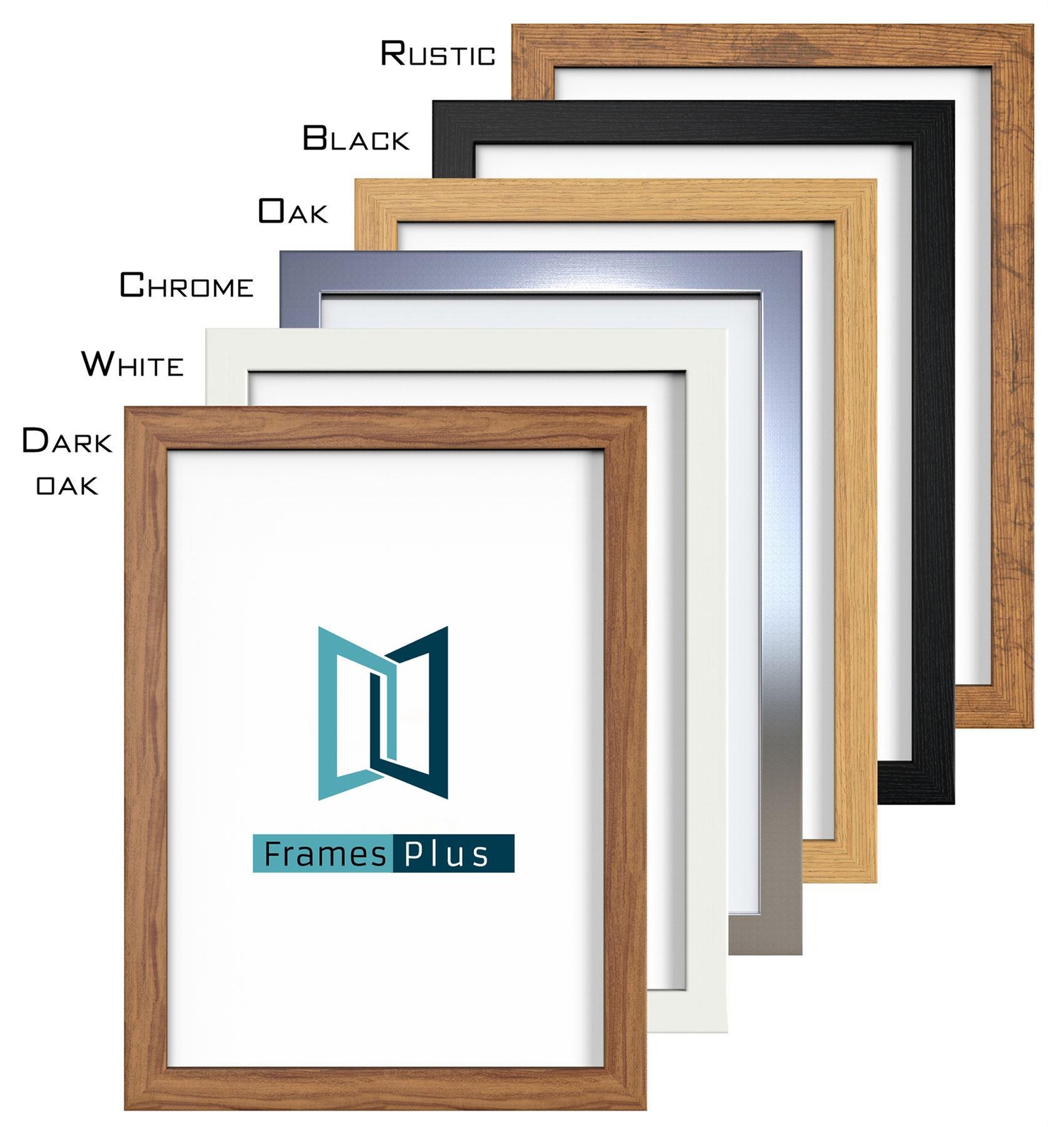 Photo Picture Frames Black White Oak Colour Modern Range All Sizes A1 ...