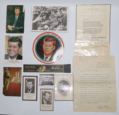 JFK Kennedy Prayer Card Memorial Postcard Tuckerman Letter Envelope ...