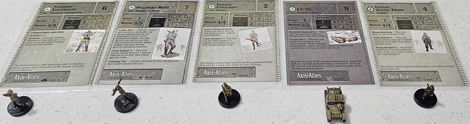 Axis and Allies Italian Miniatures Complete Lot | eBay