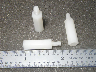 NYLON STANDOFFS 1/4 HEX MALE-FEMALE 6-32 x 3/4" LONG - 12 pcs | eBay