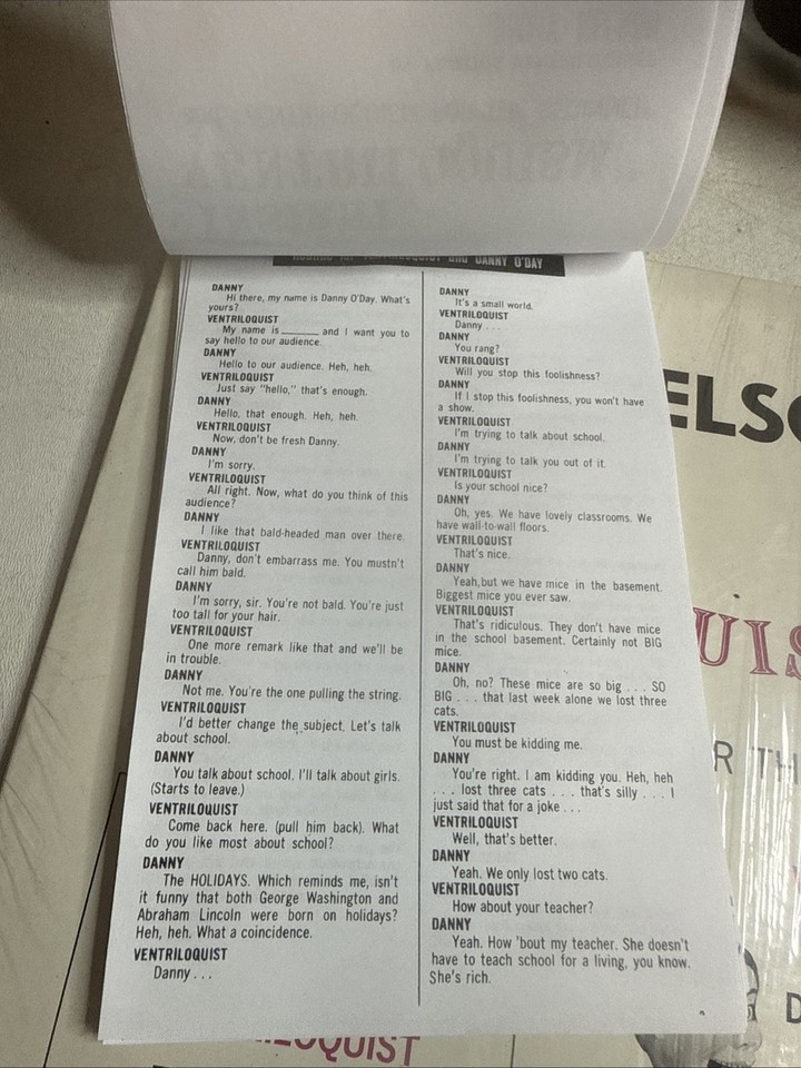 Jimmy Nelson's Danny O'Day Ventriloquist Dummy & Record - SEALED - READ ...