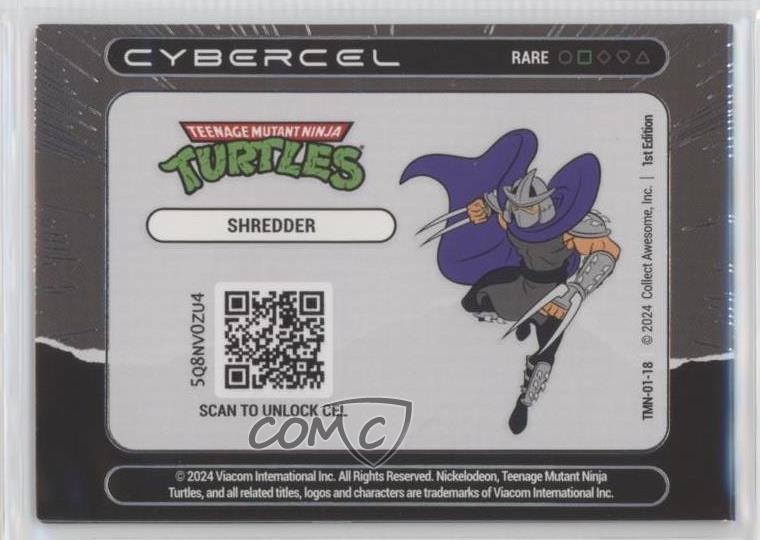 2024 Cybercel Teenage Mutant Ninja Turtles The Shredder Rare #TMN-01-18 ...